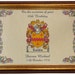 Birthday Family Crest / Coat of Arms Personalised Framed Print - Etsy