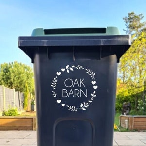 Custom Wheelie Bin Sticker-decal | Sticker for Bin | Address Sticker ...