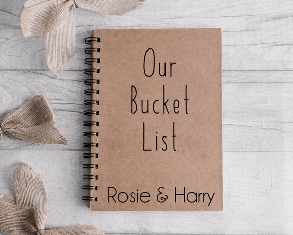 Personalised Bucket List Notebook Journal Memory Book | Etsy