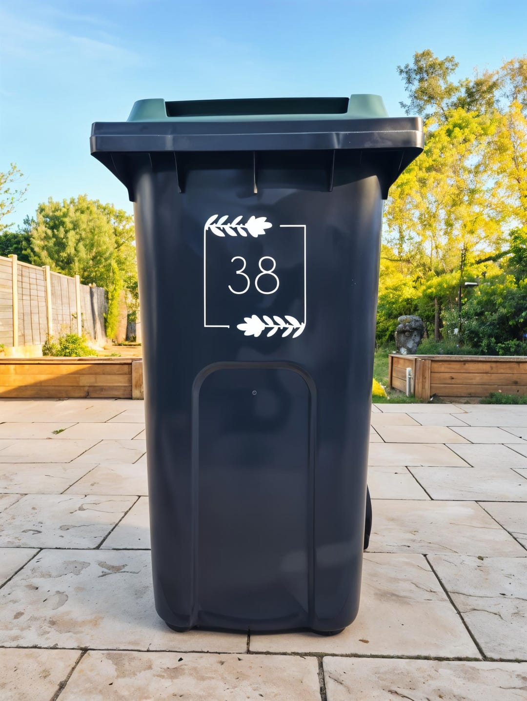 Custom Wheelie Bin Sticker-decal | Sticker for Bin | Address Sticker ...
