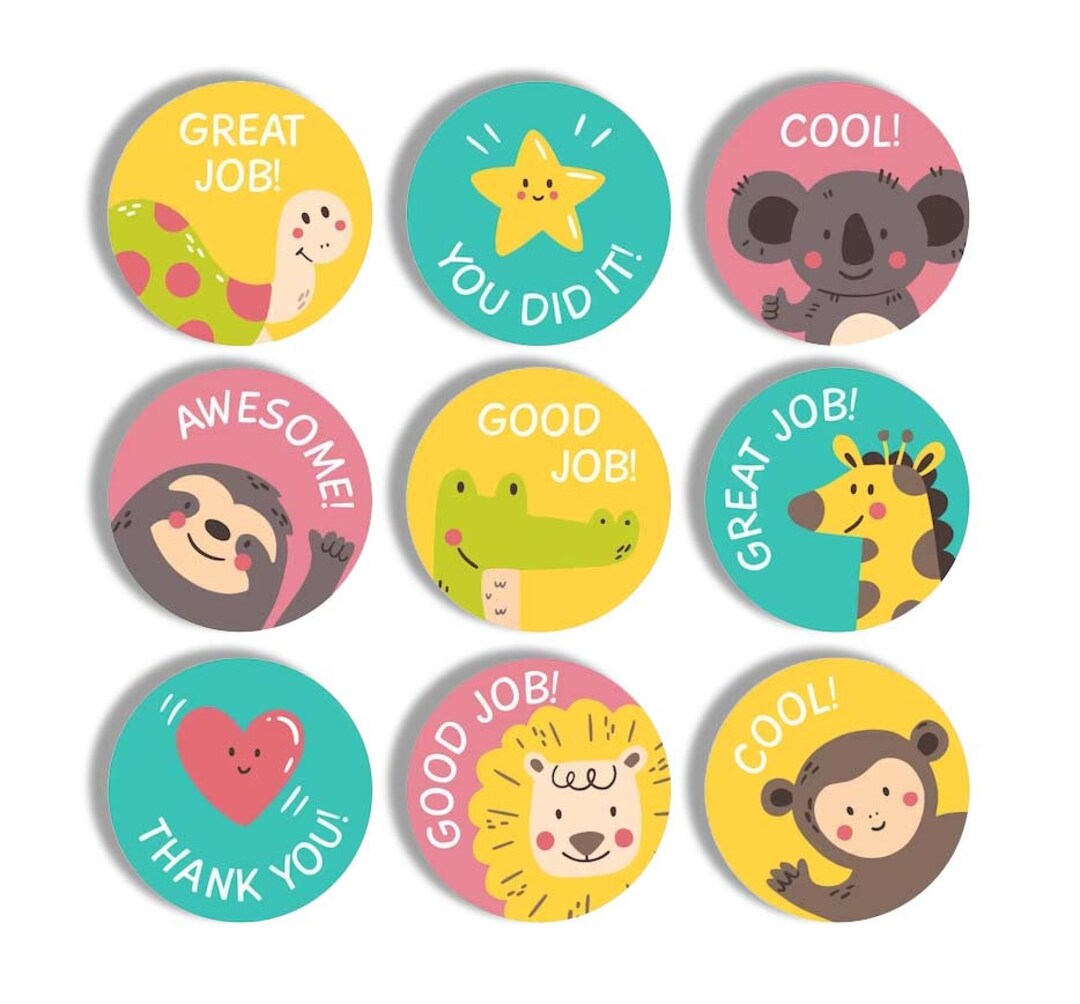 Teacher Reward Stickers Pack 007 Stickers Sheet X54 - Etsy