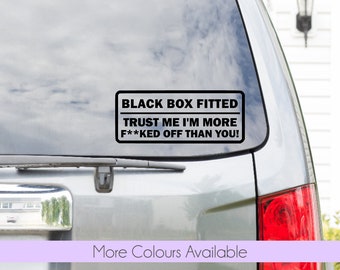 Black Box Inside Funny Car Window Sticker Fitted Young New - Etsy