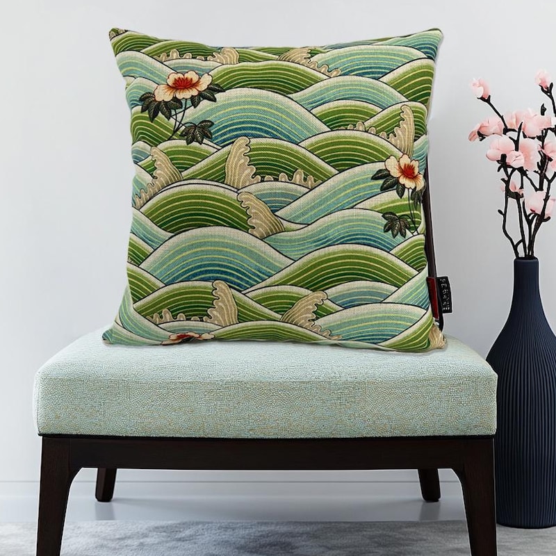 Waves Pillow - Etsy