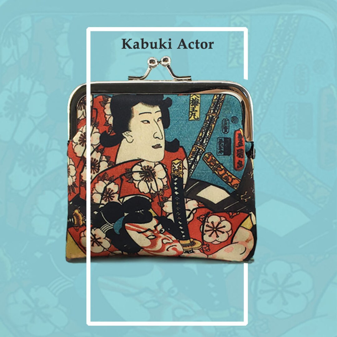 Ukiyo-e, Purse, Samurai, Japanese Gifts, Coin Purse, Kisslock Purse ...