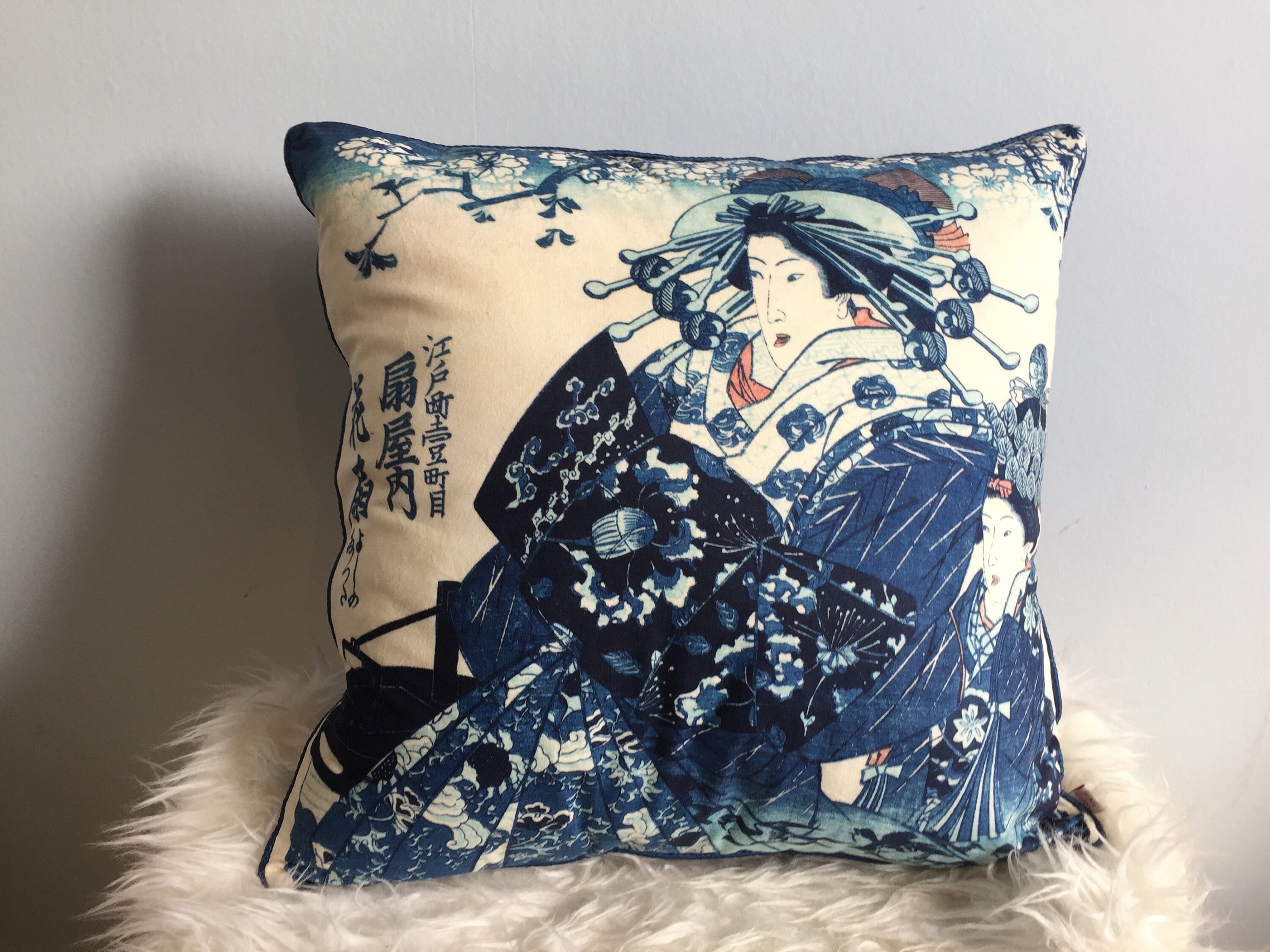 Japanese Cushion, Decorative Pillows, Cushion Cover With Japanese Art ...