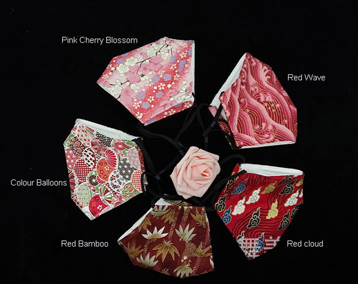 Cotton Face Mask Japanese Mask Washable Reusable Face Mask - Etsy UK