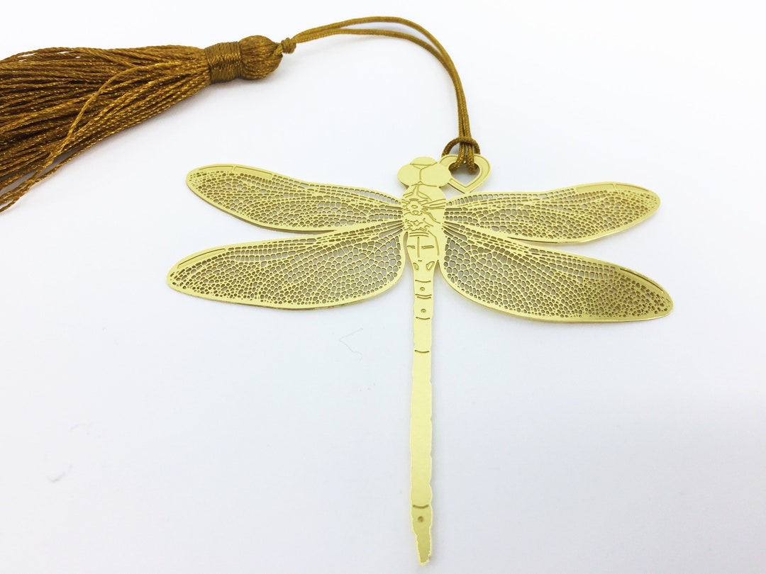 Bookmark Metal Bookmark Japanese Gifts Dragonfly Gift - Etsy