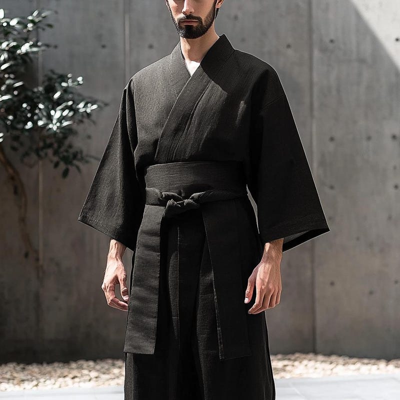 Japanese Kimono Robe, Mens - Etsy New Zealand