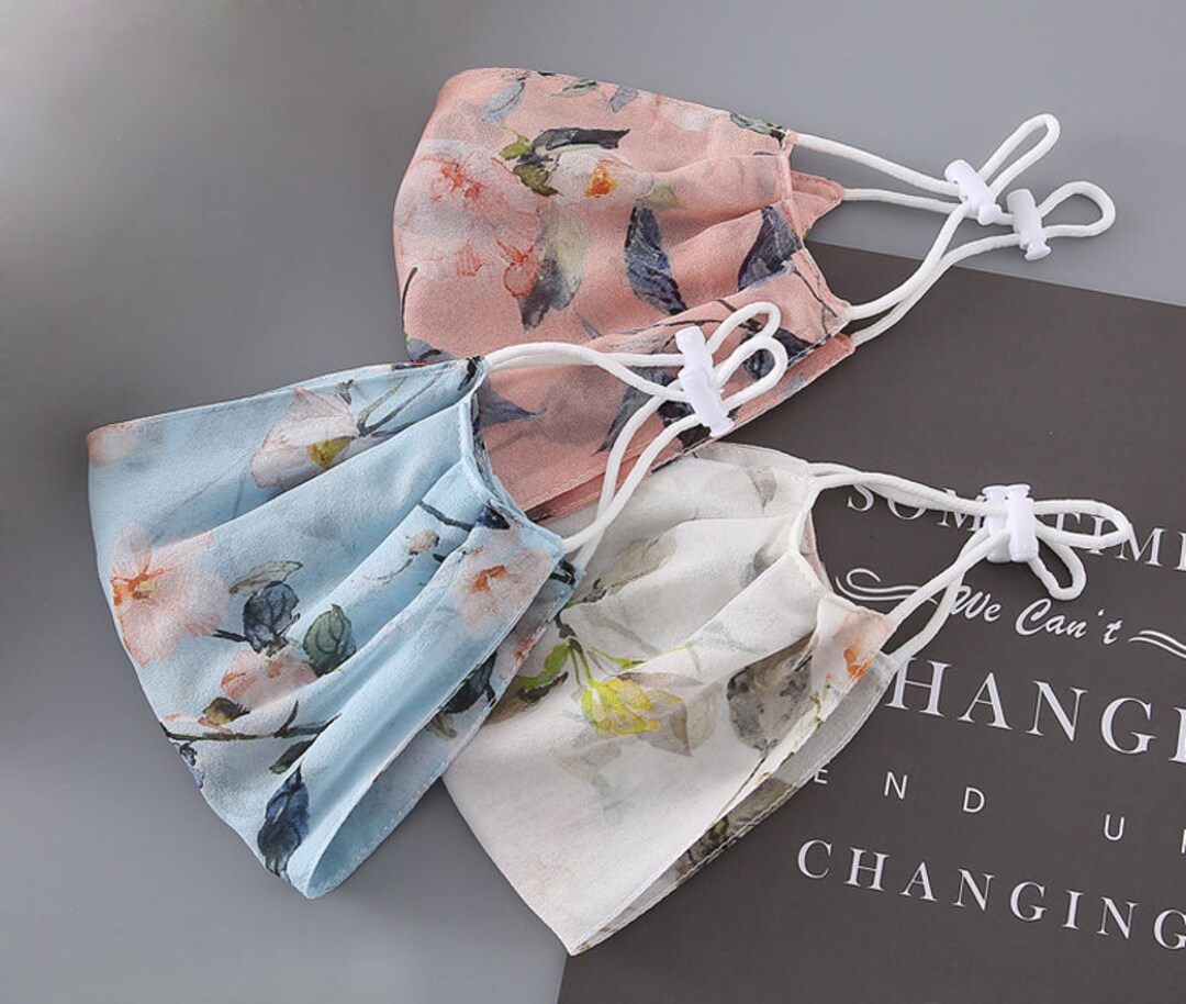 Silk Face Mask Double Layered 100% Silk Face Cover - Etsy