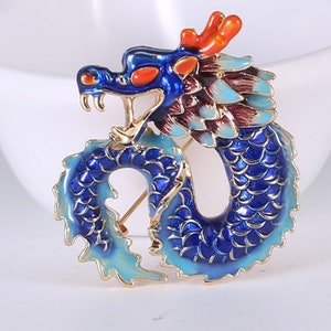 Japanese Gifts Dragon Pin DIY Chinese Brooch Craft - Etsy