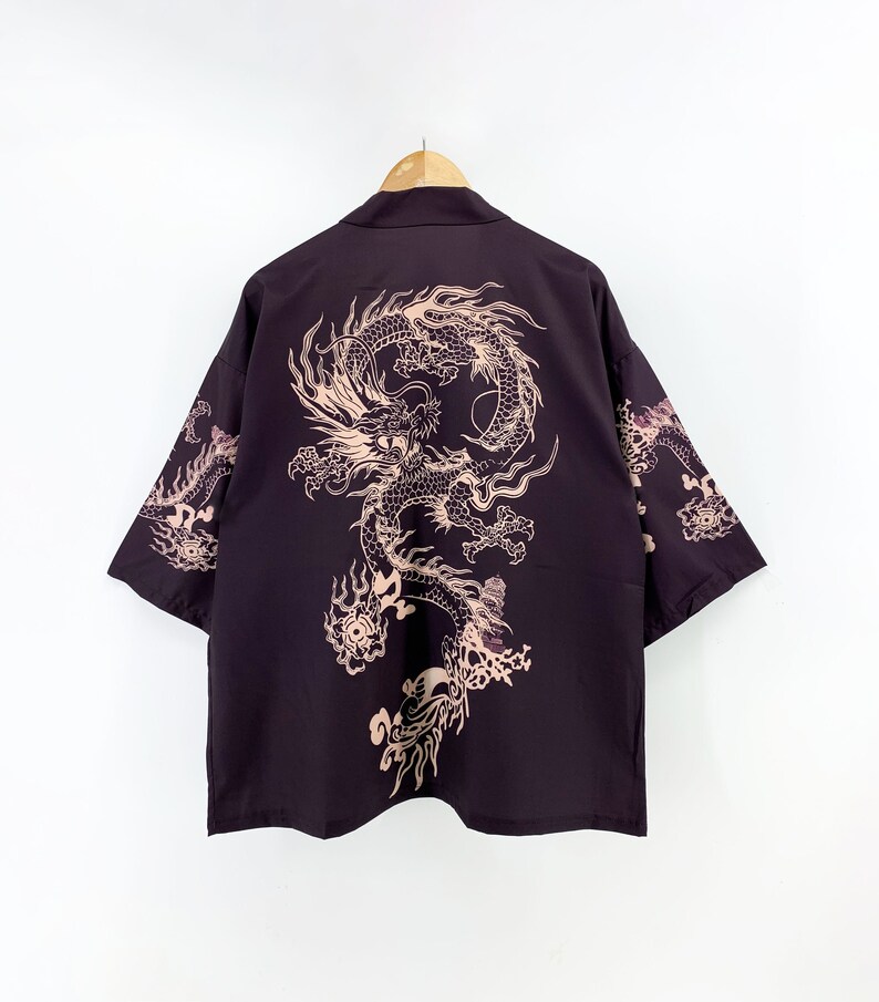 Japanese Clothing /kimono Robe / Japanese Kimono / Dragon | Etsy