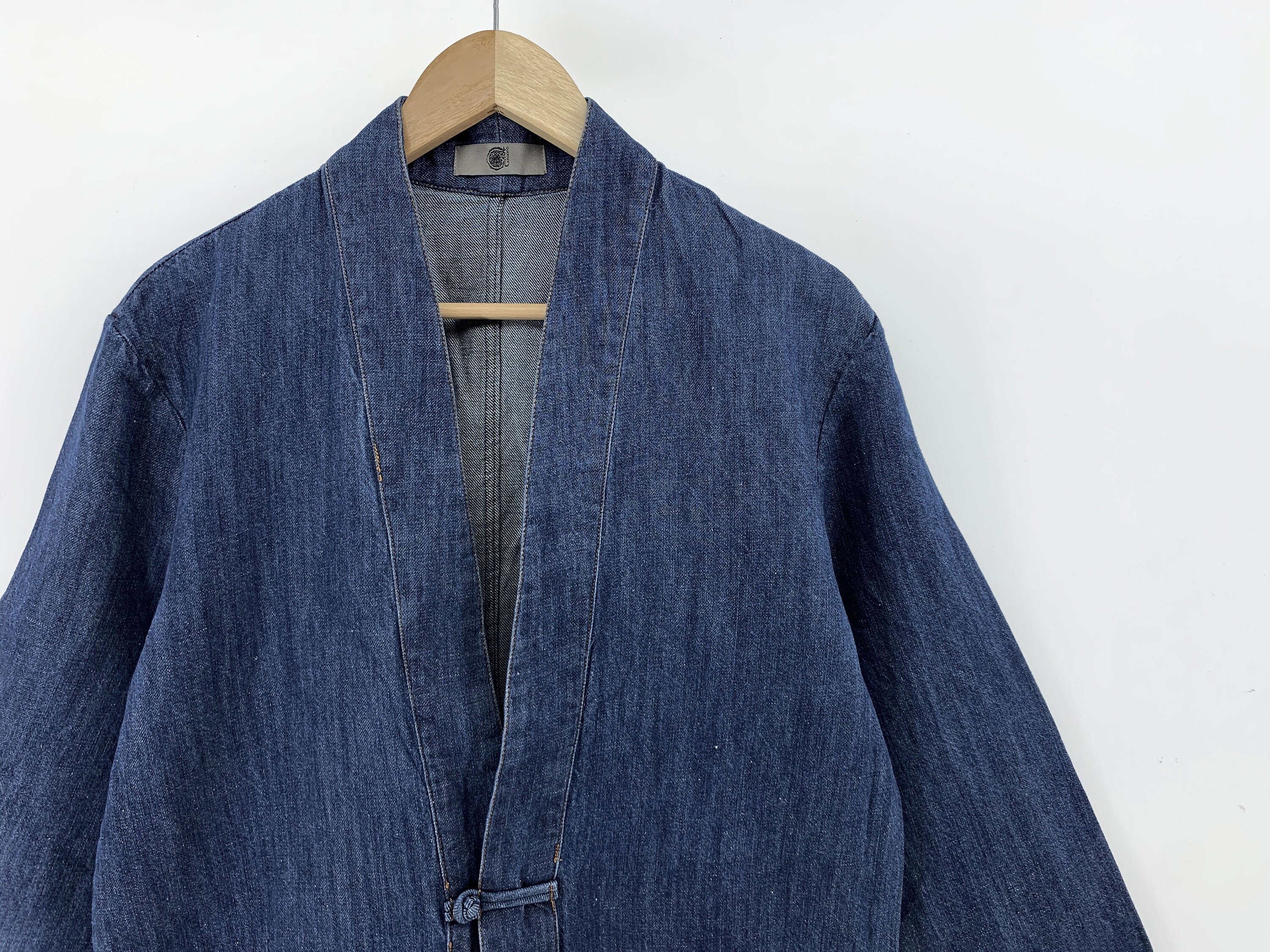 Denim Haori / Noragi Jacket / Japanese Kimono / Unisex Mens | Etsy