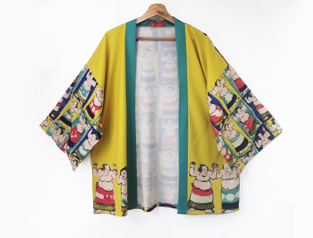 Sumo Kimono, Haori, Japanese Clothing, Kimono Jacket, Aesthetic ...