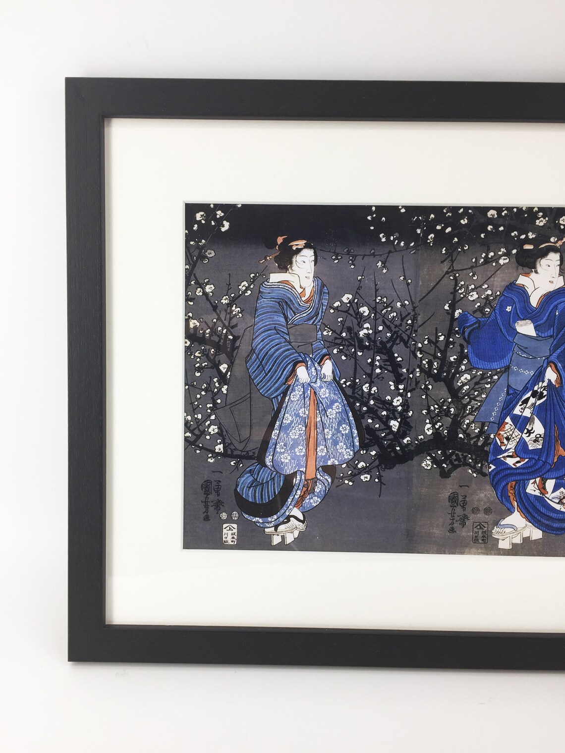Japanese Art Japanese Painting Framed Art Geisha Wall Art | Etsy