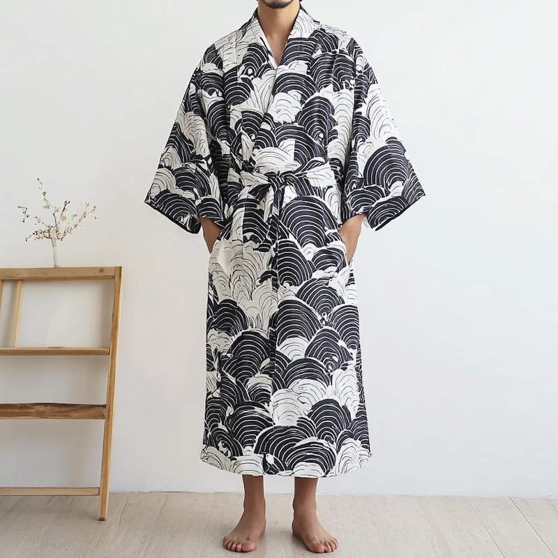 Japanese Jacket Men Robe - Etsy