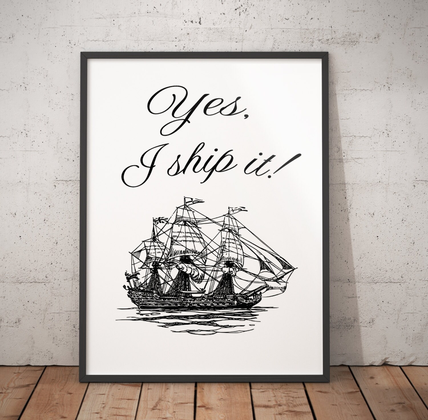 Yes, I Ship It Fandom Printable. Instant Digital Download. Print Me at ...
