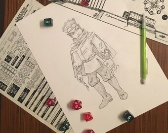 Custom Character Sketch - Etsy