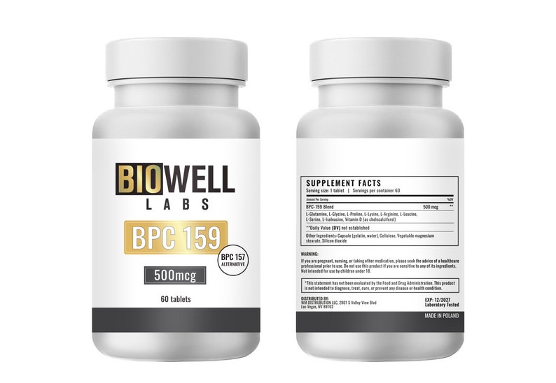 BIOWELL LABS B P C 159 Alternative to BPC 157 60CAPS 500MCG Made in Poland - Etsy