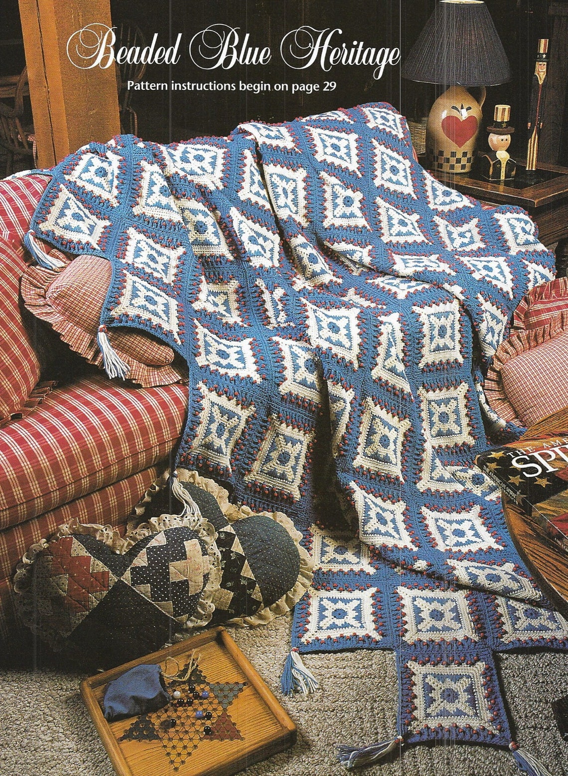 CROCHET Award Winning AFGHANS Digital PATTERN Book Yarn Round Granny ...