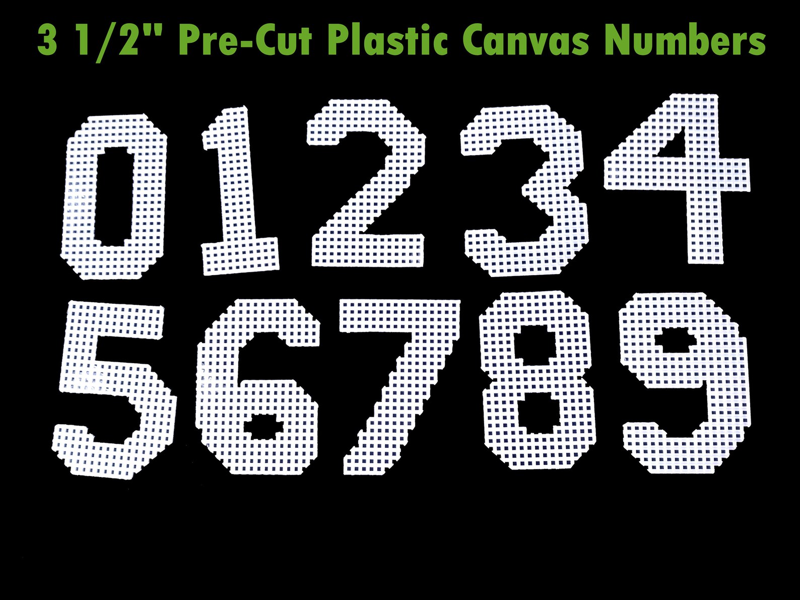 3.5 NUMBERS Plastic Canvas Pre-cut Shapes Sew Craft DIY | Etsy