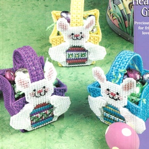 Mini EASTER BASKET Plastic Canvas Pattern Instant Digital Download PDF ...