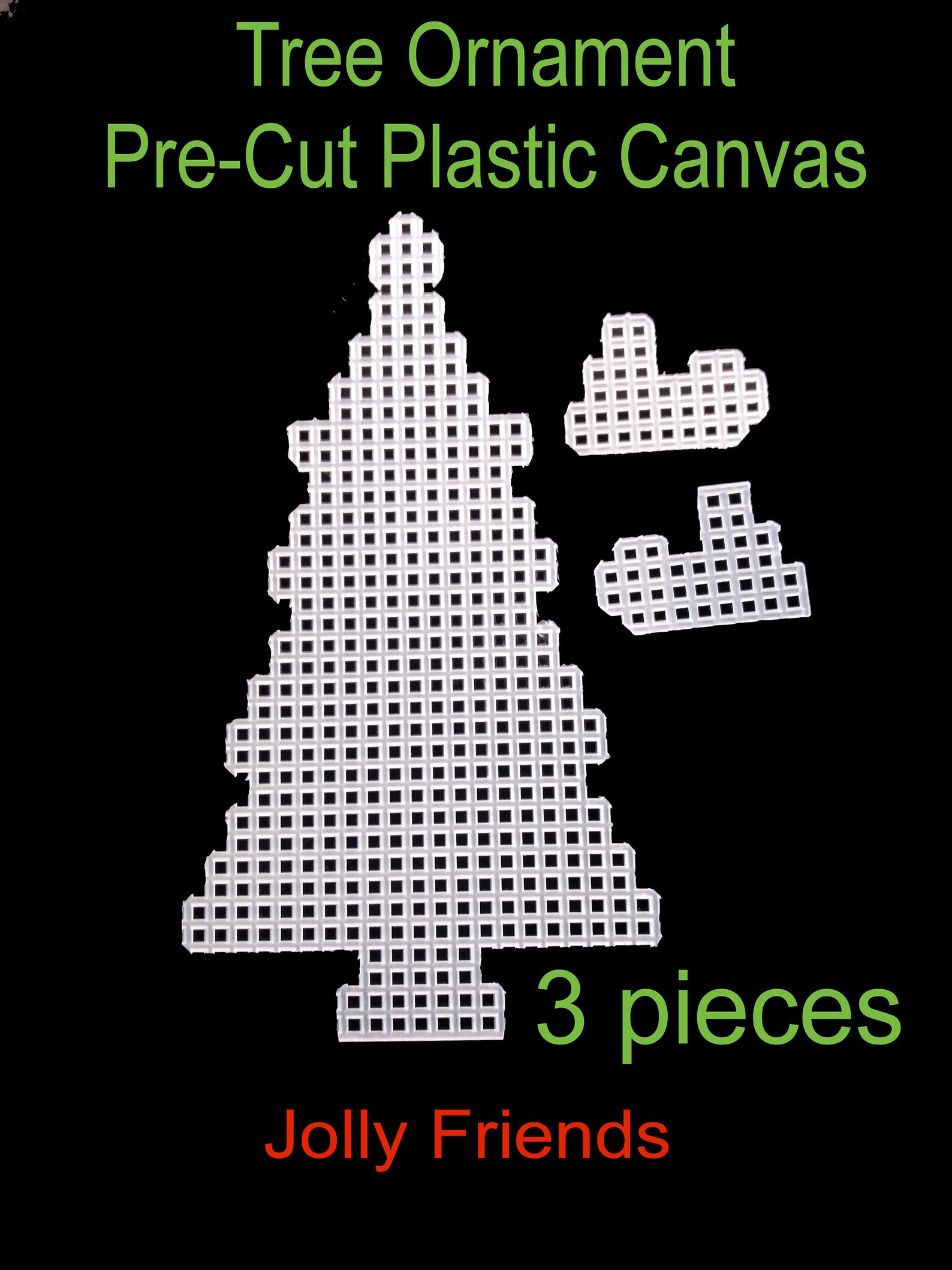 CHRISTMAS Ornaments Plastic Canvas Cut-out SHAPES Tree Snowman - Etsy