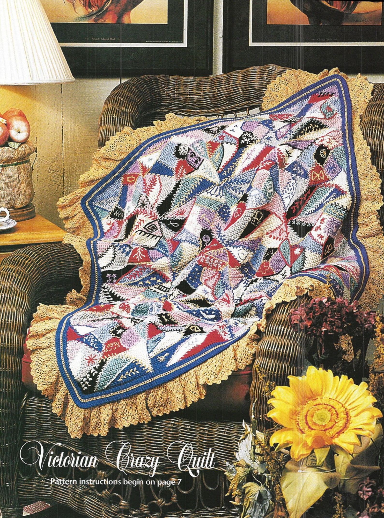 CROCHET Award Winning AFGHANS Digital PATTERN Book Yarn Round Granny ...