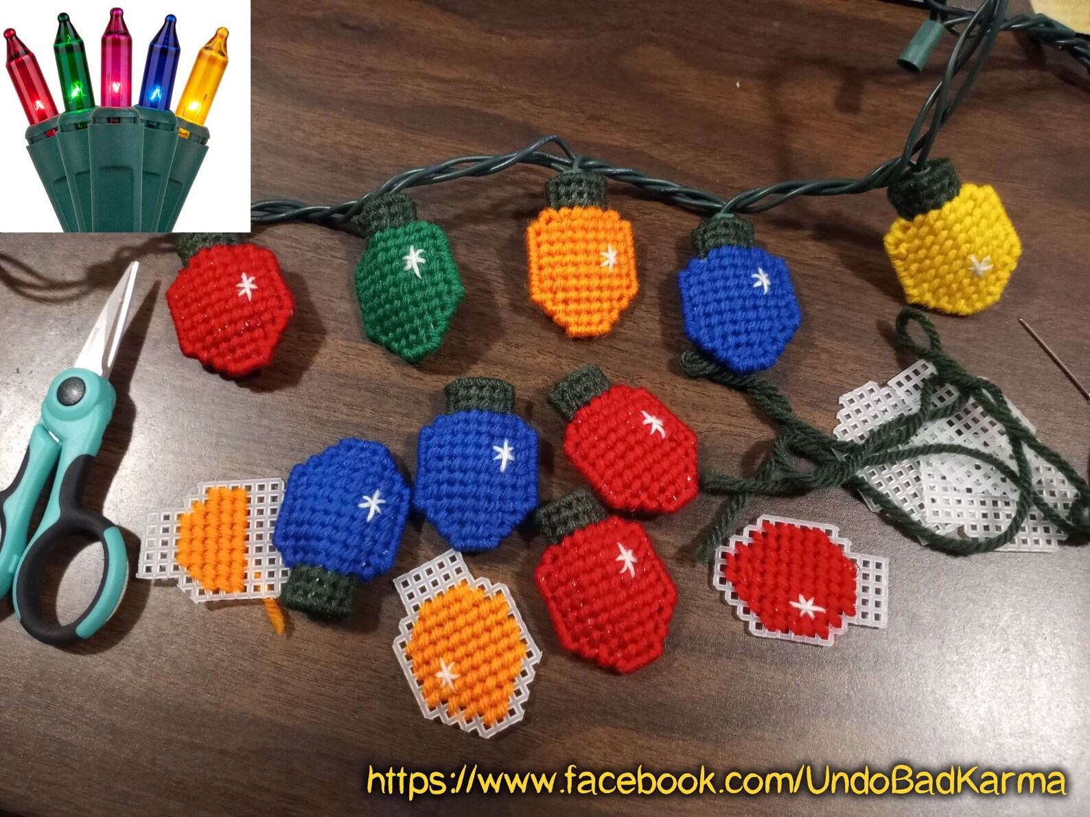 CHRISTMAS String Lights PLASTIC CANVAS Pattern Reuse Broken - Etsy