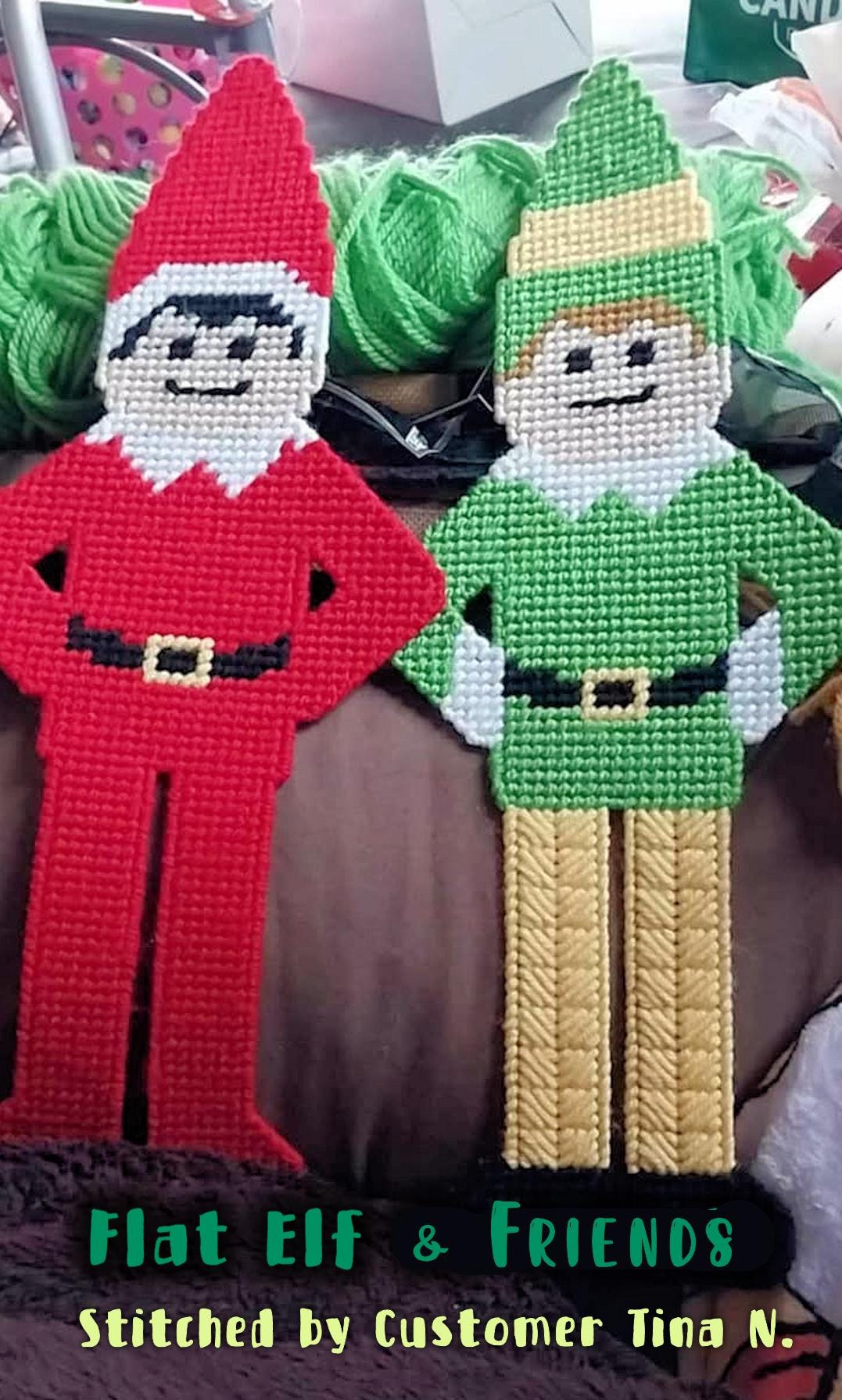 Flat Elf Plastic Canvas Shape, Christmas Decor Cutout - Etsy