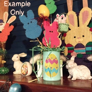 PEEPS Pre-cut Plastic Canvas Shapes EASTER Spring Magnets Plant Pokes ...