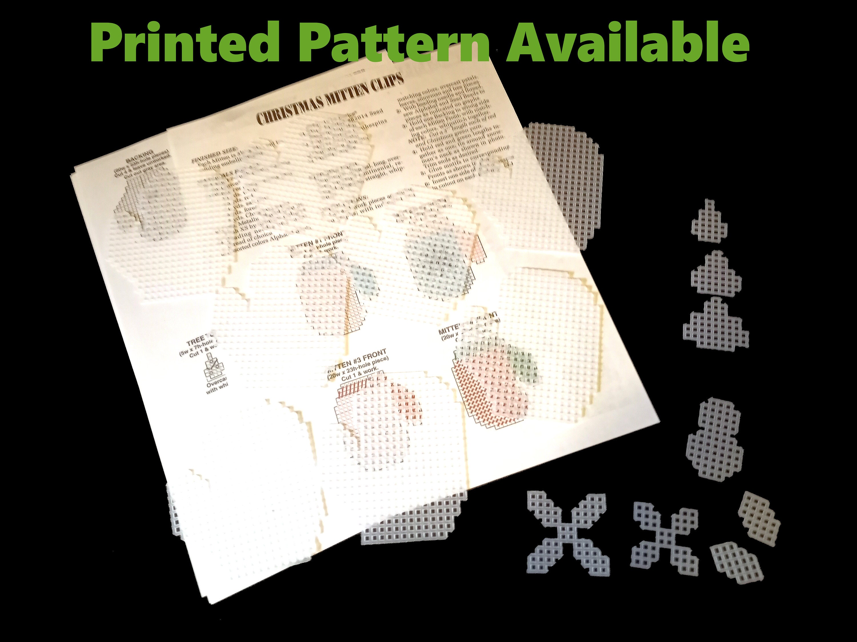 MITTENS Pre-cut Plastic Canvas Shapes Cutouts CHRISTMAS - Etsy