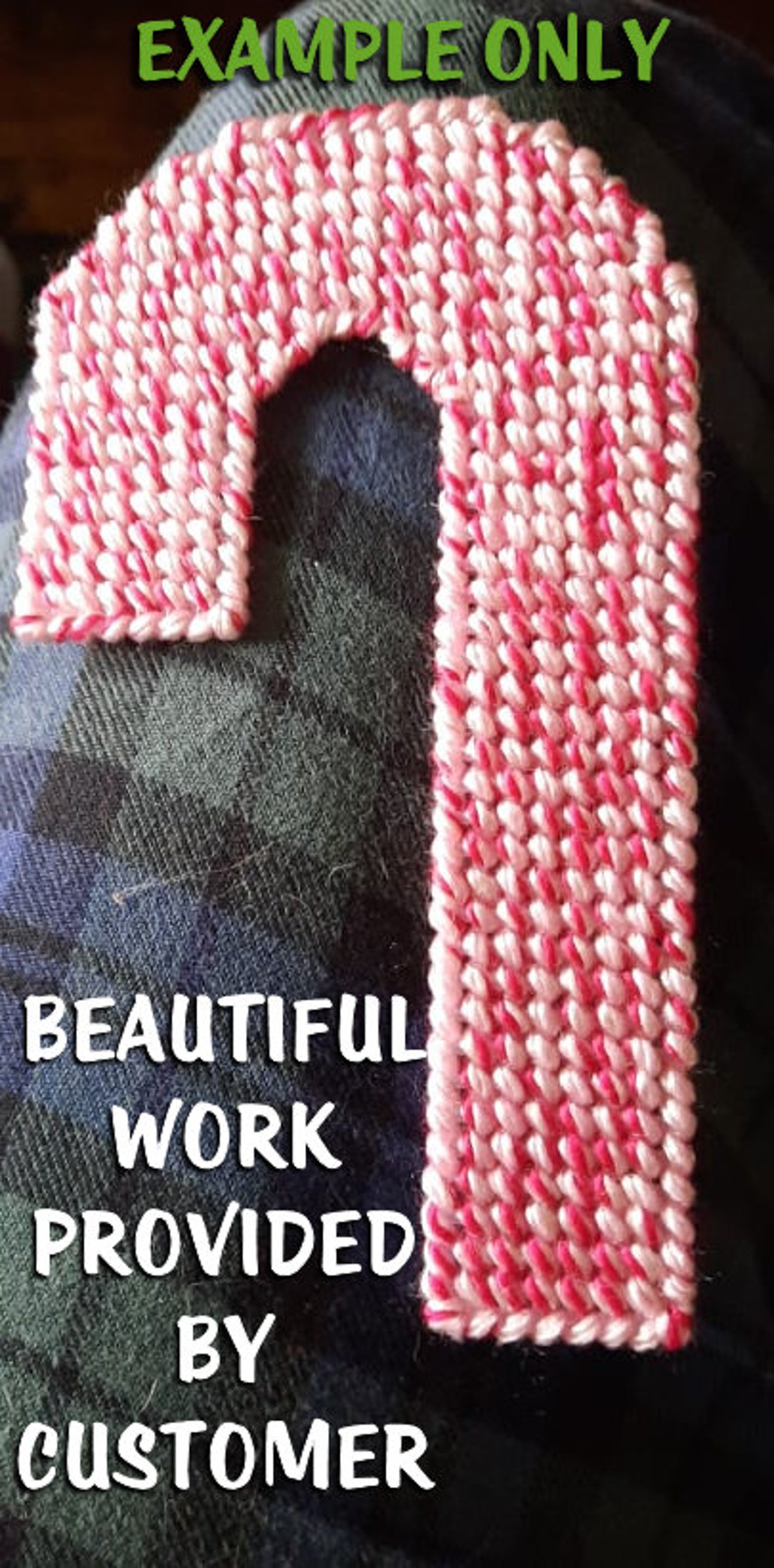 CANDY CANE Plastic Canvas Cut-out SHAPE Christmas Ornament - Etsy