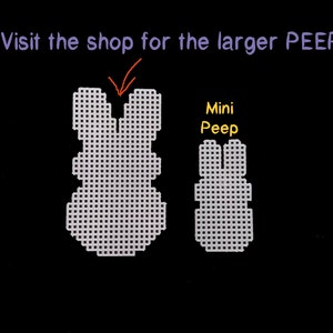 MINI PEEPS Pre-cut Plastic Canvas Shapes Cut-outs EASTER Ornaments ...