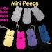 MINI PEEPS Pre-cut Plastic Canvas Shapes Cut-outs EASTER Ornaments ...