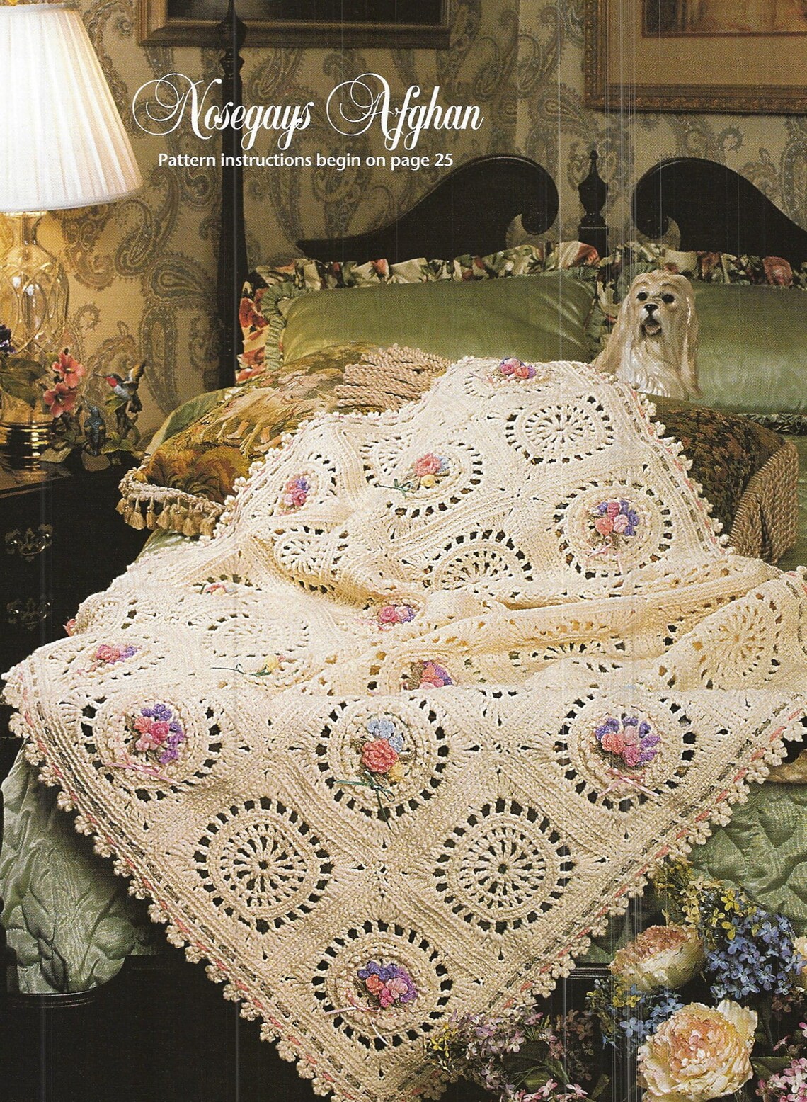 CROCHET Award Winning AFGHANS Digital PATTERN Book Yarn Round Granny ...
