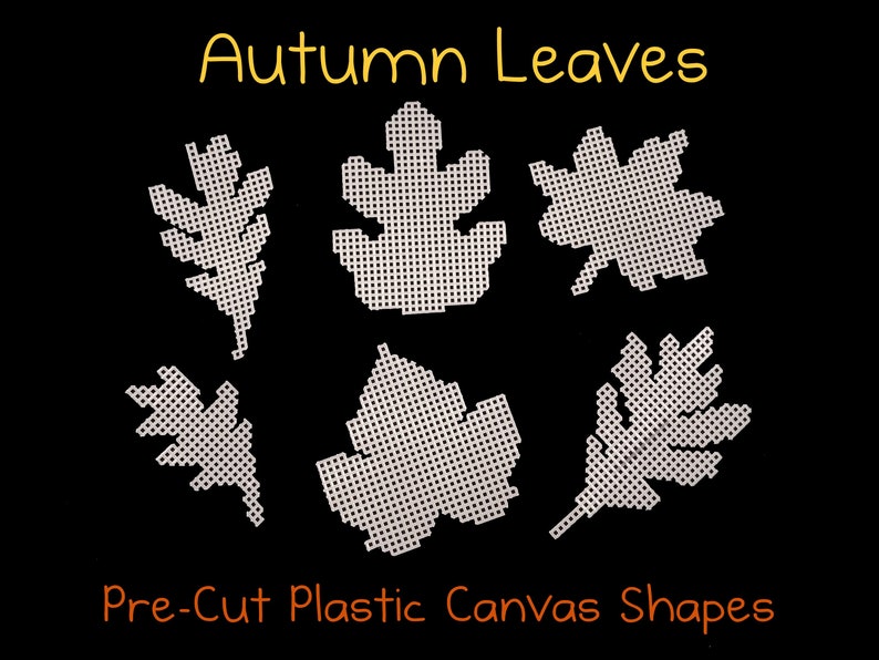 AUTUMN LEAVES Pre-cut Plastic Canvas Shapes Magnets Plant | Etsy
