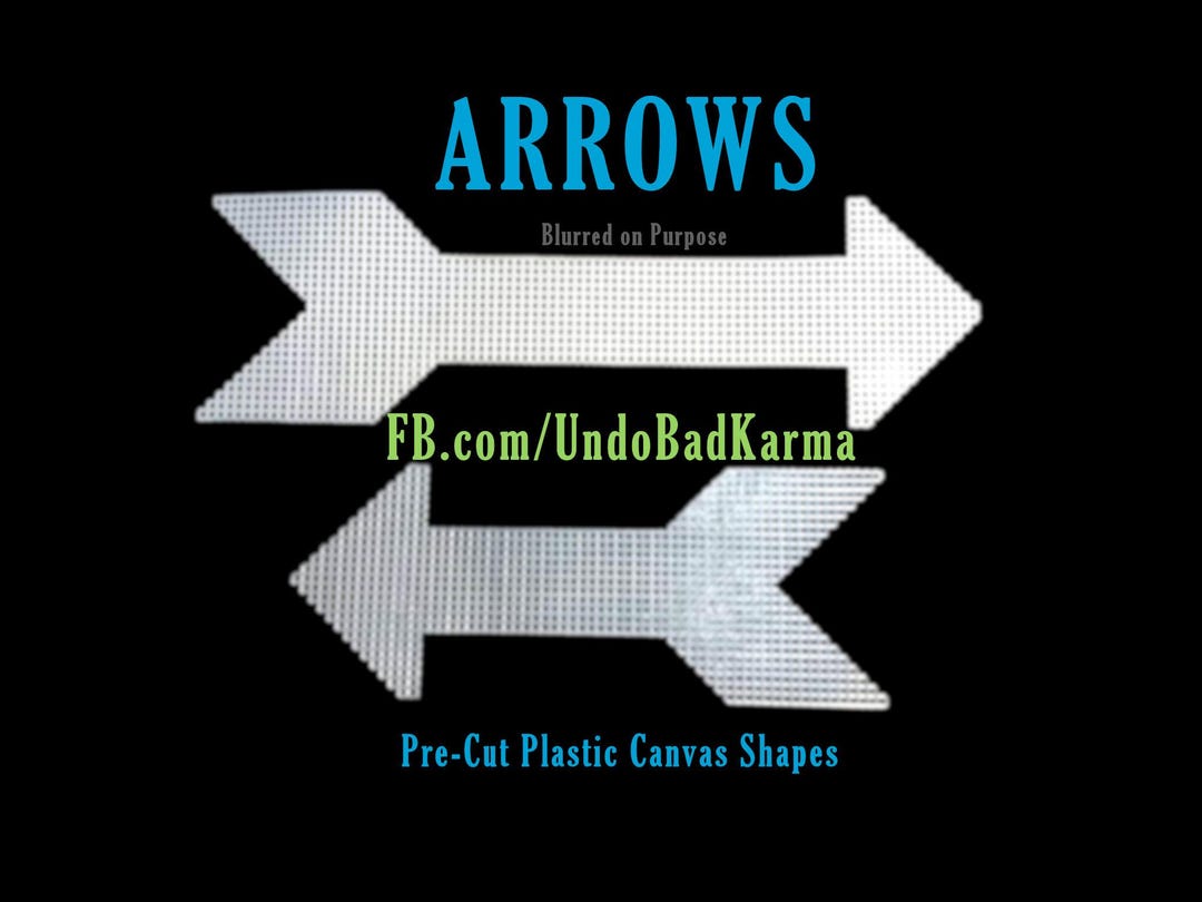 Plastic Canvas Arrows: Pre-cut Craft Shapes - Etsy