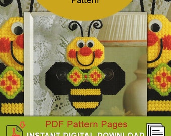 Plastic Canvas Bumble Bee Cut Outs Plastic Canvas Bee Coaster - Etsy