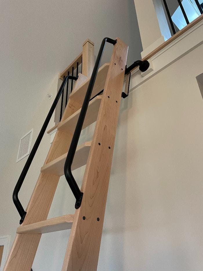 Handrails for Library or Loft Ladder- Metal or Wood - Etsy
