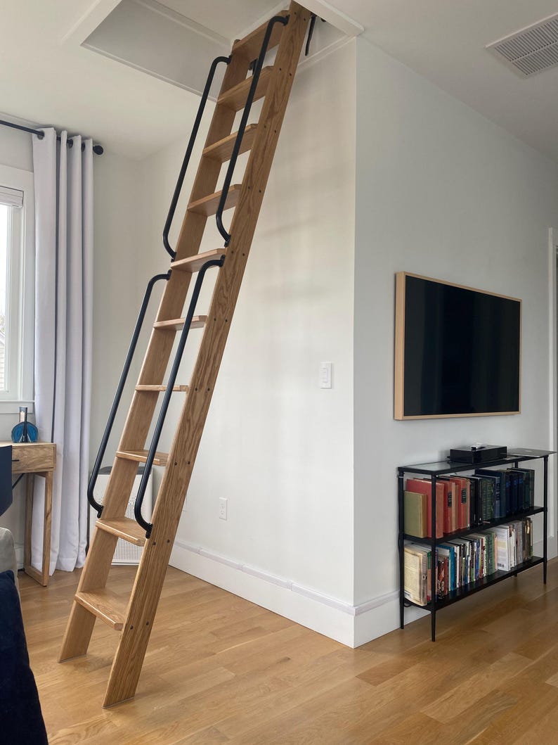 Handrails for Library or Loft Ladder- Metal or Wood - Etsy