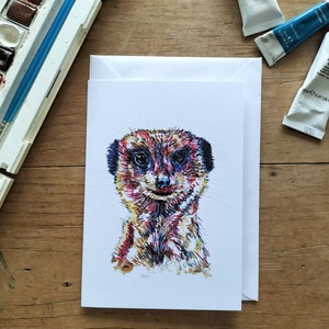 Meerkat, Meerkat Card, Meerkat Print, Meerkat Cards, Birthday Cards ...