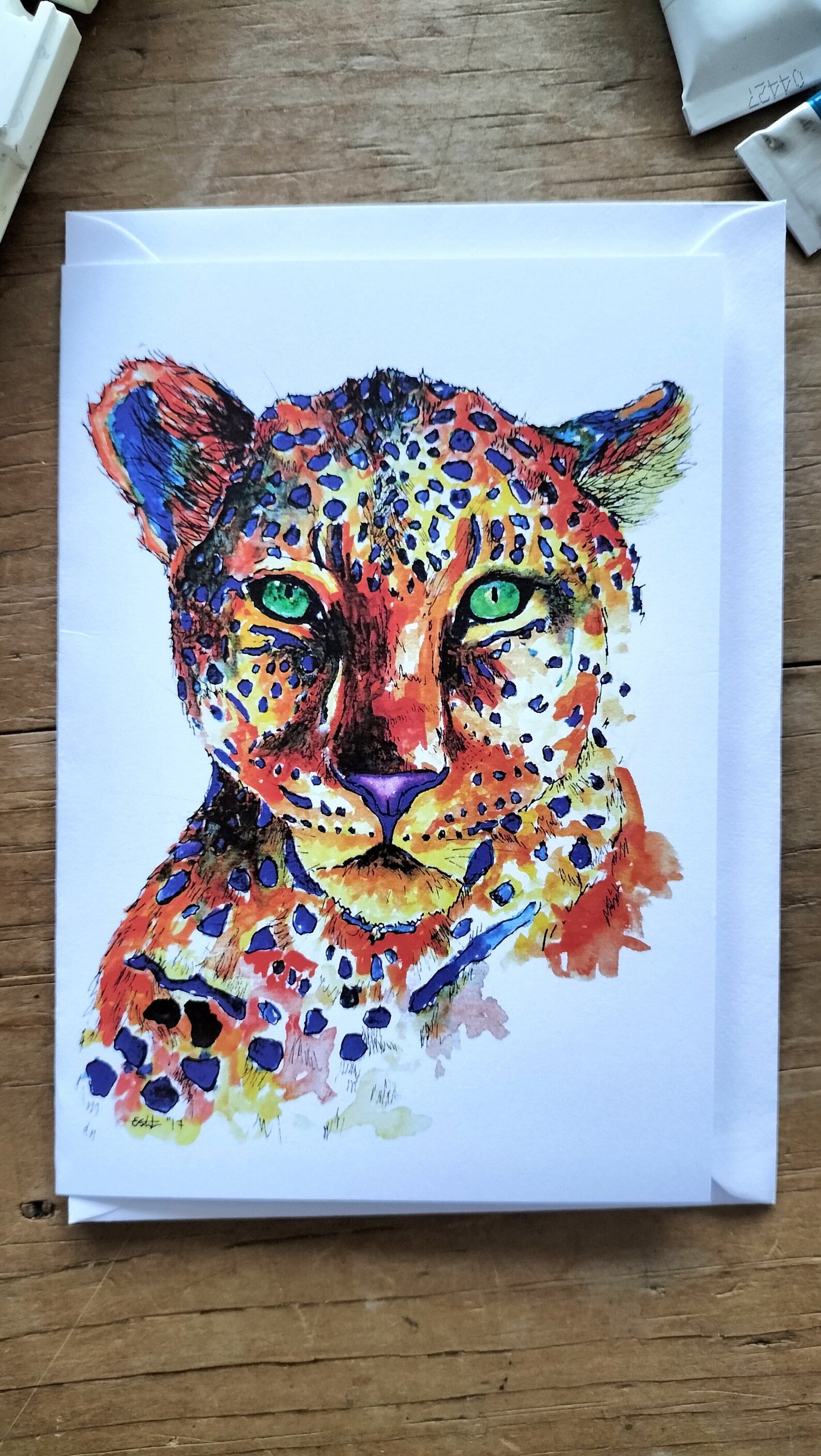 Leopard Card, Big Cat Card, Big Cat Gifts, Leopard Print, Leopard Gifts ...