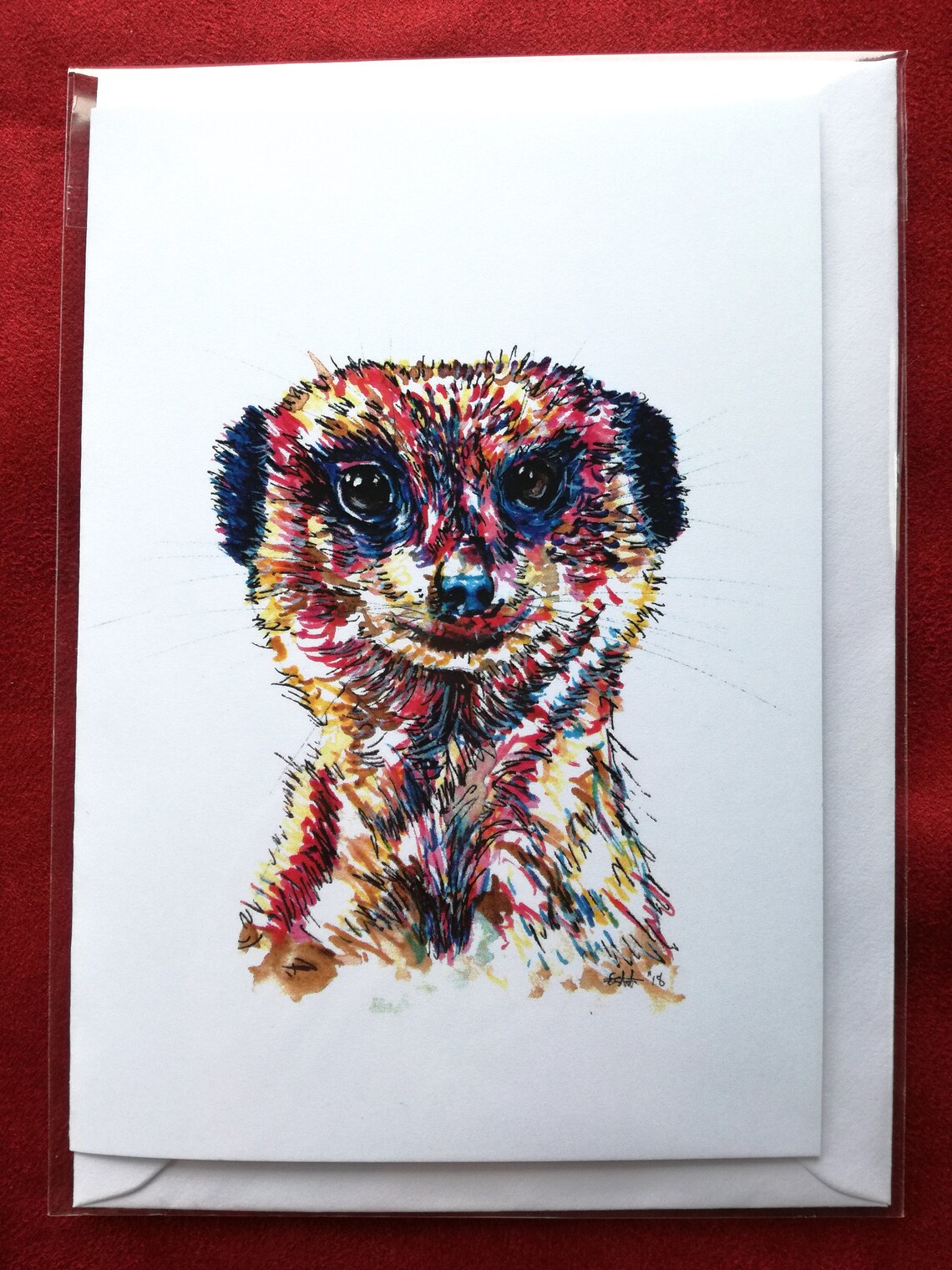 Meerkat Meerkat Card Meerkat Print Meerkat Cards Birthday - Etsy