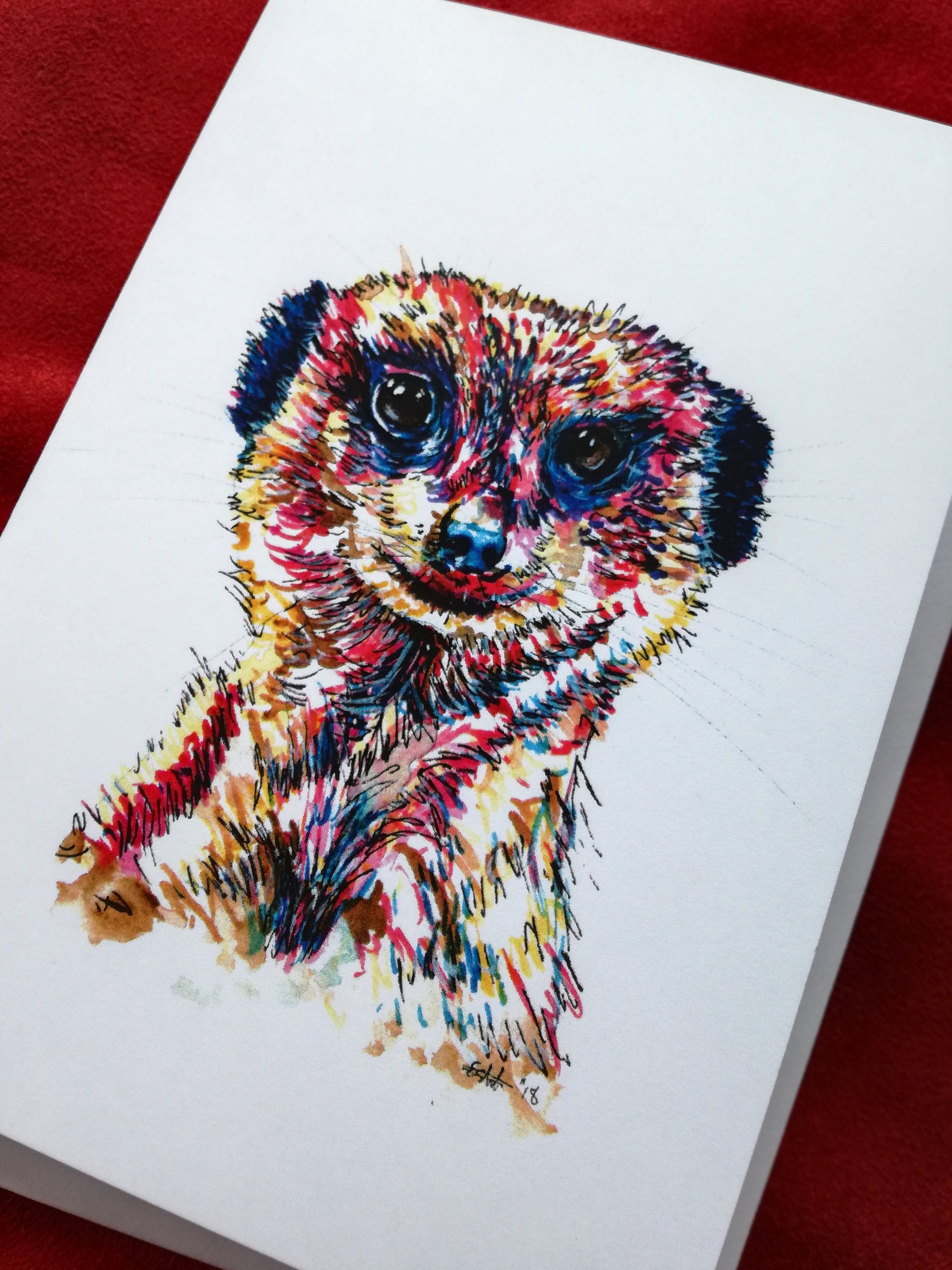 Meerkat Meerkat Card Meerkat Print Meerkat Cards Birthday - Etsy