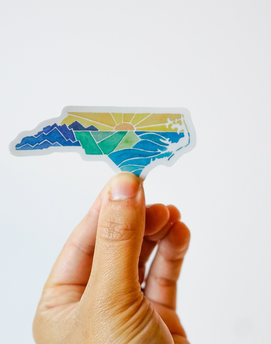 NC Watercolor Home Sticker, NC Sticker, Nc Car Decal, Watercolor ...