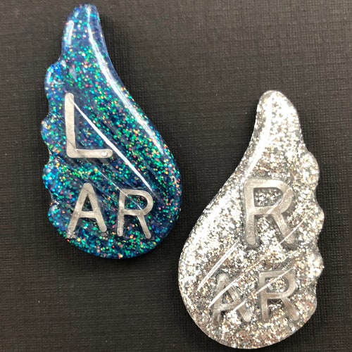 Angel Wings Xray Markers With Initials Glitter - Etsy