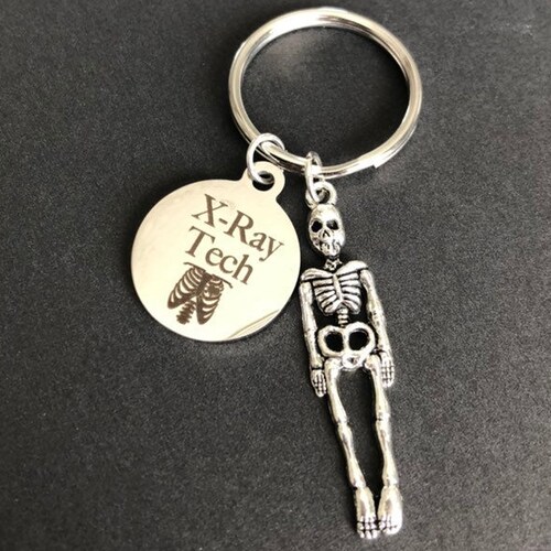 Rad Tech Keychain Radiology Graduation Skeleton Xray Tech - Etsy