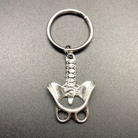 Human Vertebra Keychain in Pewter, Thoracic Anatomy, Chiropractor Gift ...