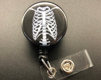 Xray ID Retractable Badge Holders Bones Anatomy Radiology | Etsy