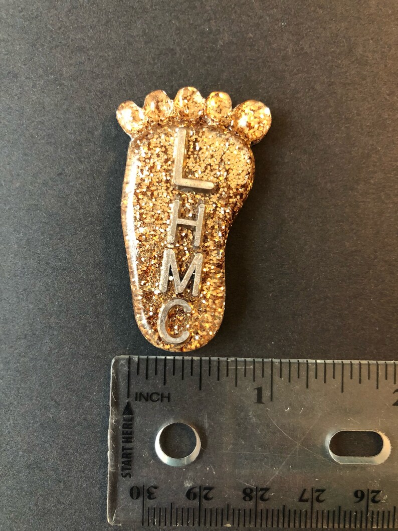 Cute Feet Xray Markers 3 Initials, Glitter, Podiatry - Etsy